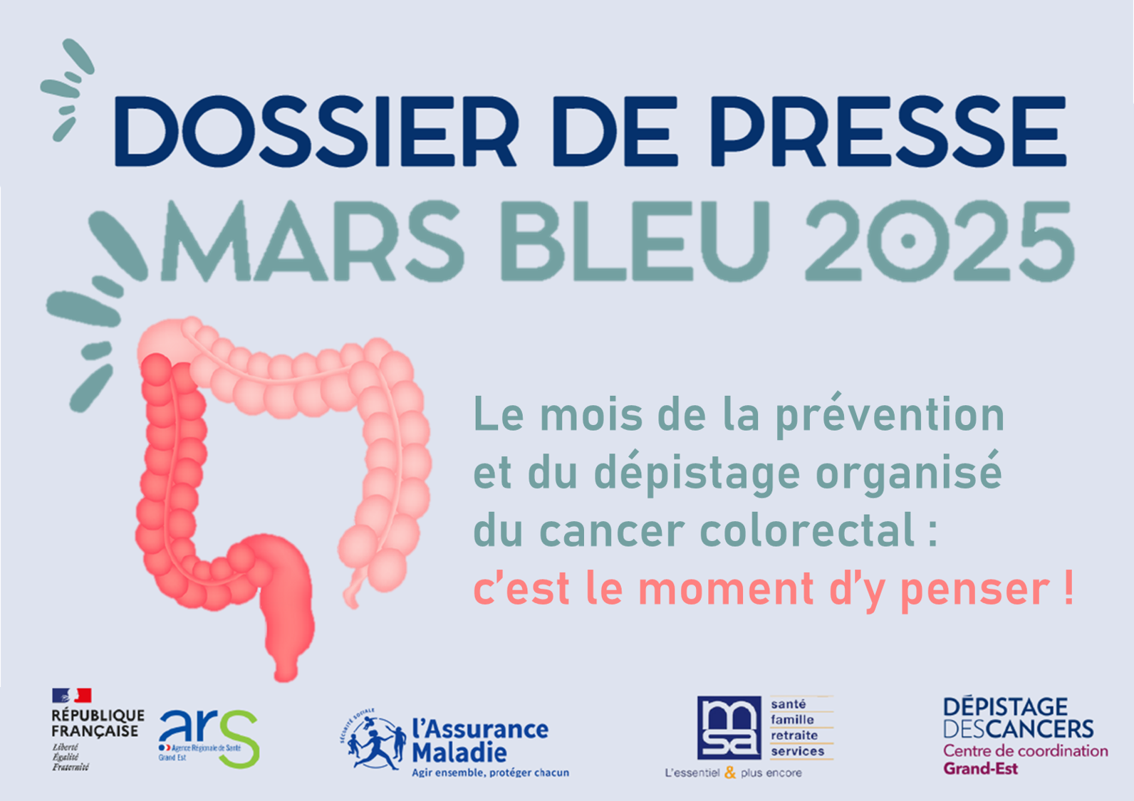 Mars Bleu 2025 - Dépistage organisé du cancer colorectal en Grand Est ...